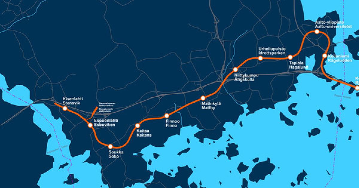 Metrolla pääsee Kivenlahteen asti lauantaista alkaen | Helsingin kaupunki